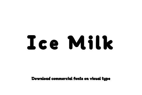Ice Milk-「字语坊字库官方」-字体视界字体授权平台